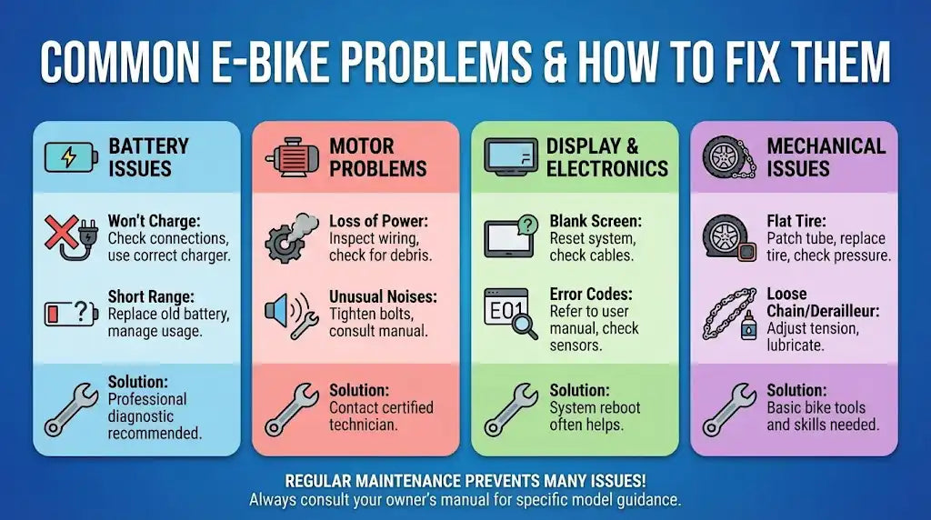 Common Electric Bike Problems and How to Fix Them: Quick Diagnostics